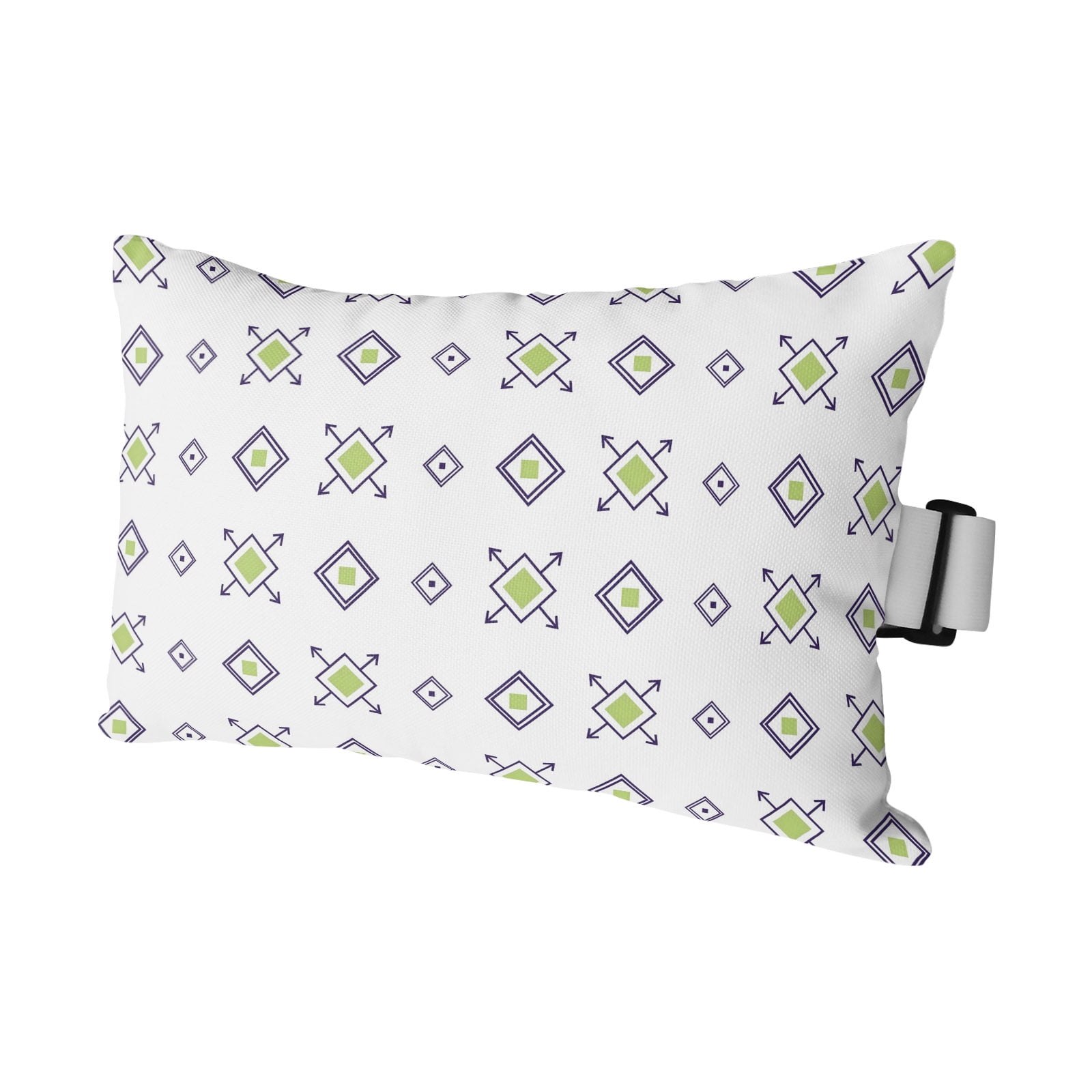 Chaise Lounge Headrest Pillow 1 Pack, Abstract Tile Motifs Waterproof ...