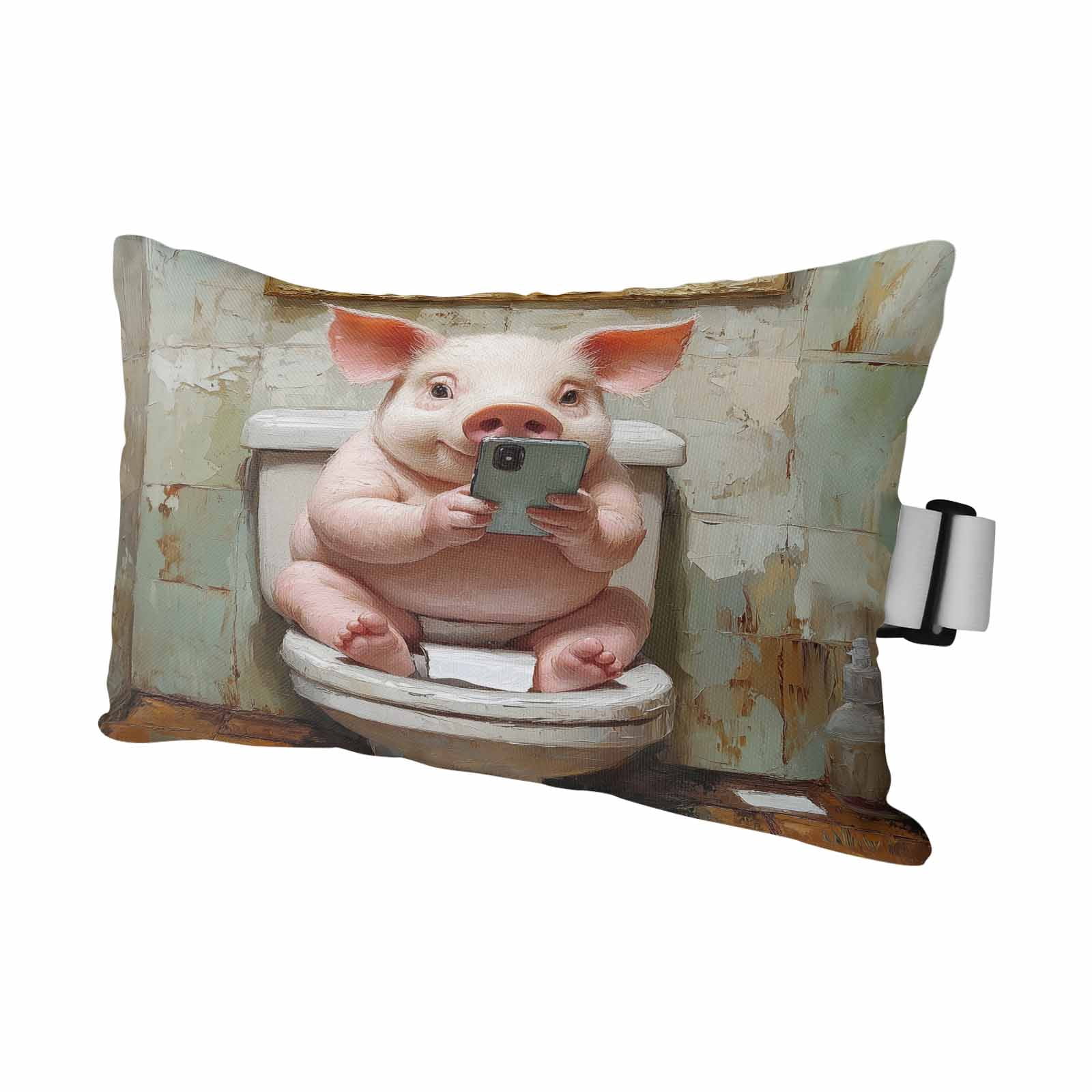 Chaise Lounge Headrest Pillow 1 Pack, Bathroom Pig Waterproof Chair ...