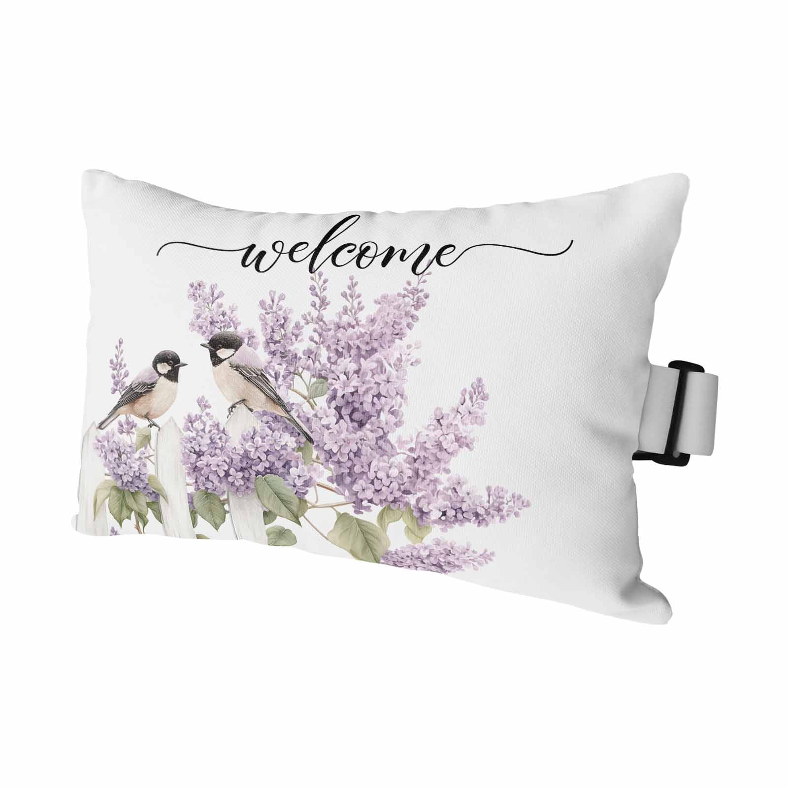 Chaise Lounge Headrest Pillow 1 Pack, Bird Flowers Waterproof Chair ...