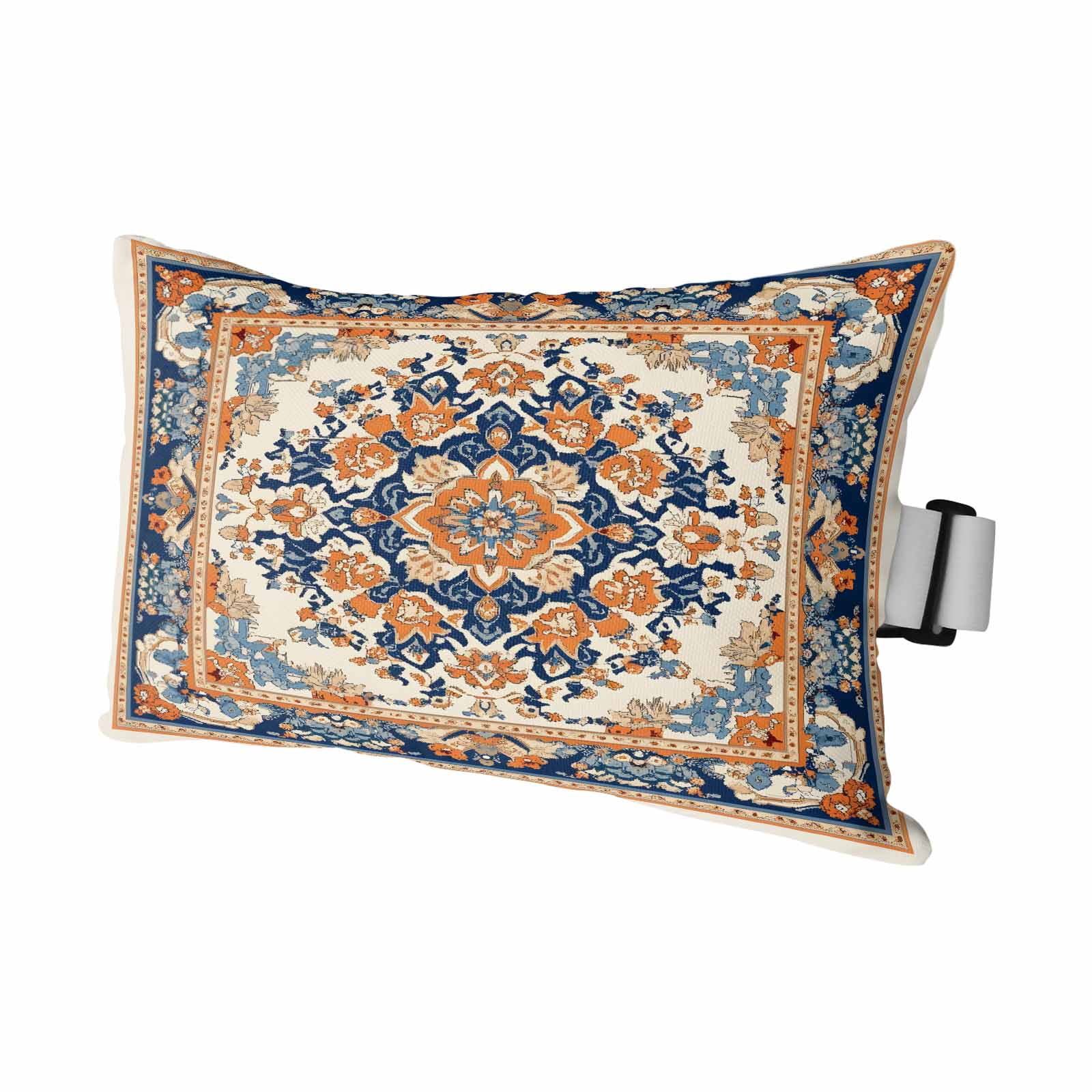 Chaise Lounge Headrest Pillow 1 Pack, Blue Burnt Orange Boho Waterproof ...