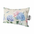 Chaise Lounge Headrest Pillow 1 Pack, Blue Hydrangea Waterproof Chair ...