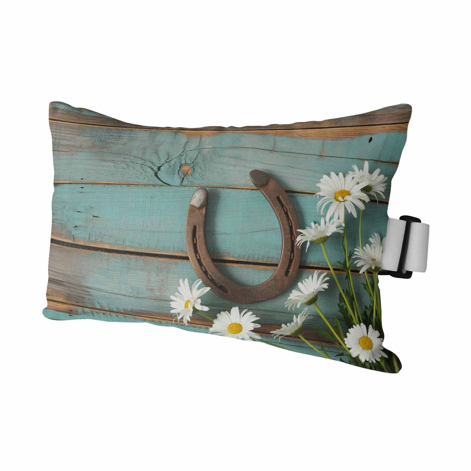 Chaise Lounge Headrest Pillow 1 Pack, Daisy Flower Waterproof Chair ...