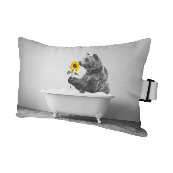 Chaise Lounge Headrest Pillow 1 Pack, Funny Bears Waterproof Chair ...