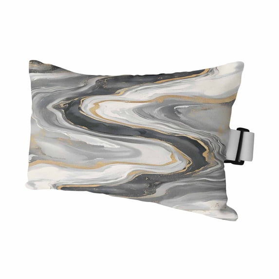 Chaise Lounge Headrest Pillow 1 Pack, Grey Ombre Marble Waterproof ...