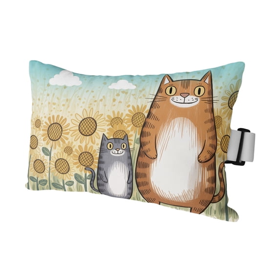 Chaise Lounge Headrest Pillow 1 Pack, Japanese Yellow Cats Waterproof ...