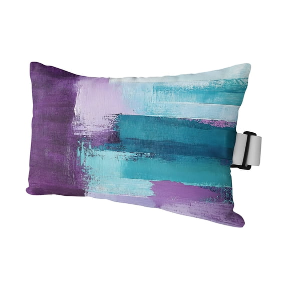Chaise Lounge Headrest Pillow 1 Pack, Purple Turquoise Oil Painting ...