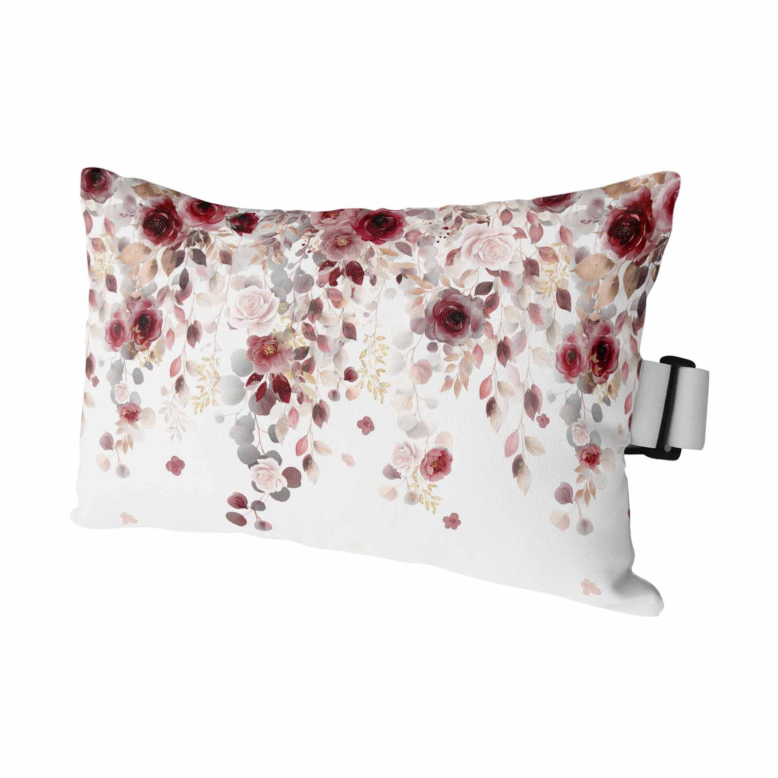 Chaise Lounge Headrest Pillow 1 Pack, Red Flowers Waterproof Chair ...