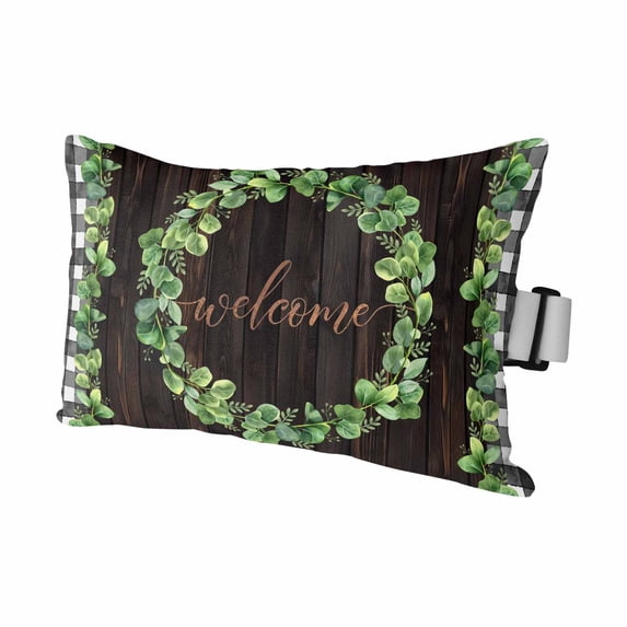 Chaise Lounge Headrest Pillow 1 Pack, Spring Eucalyptus Leaves ...