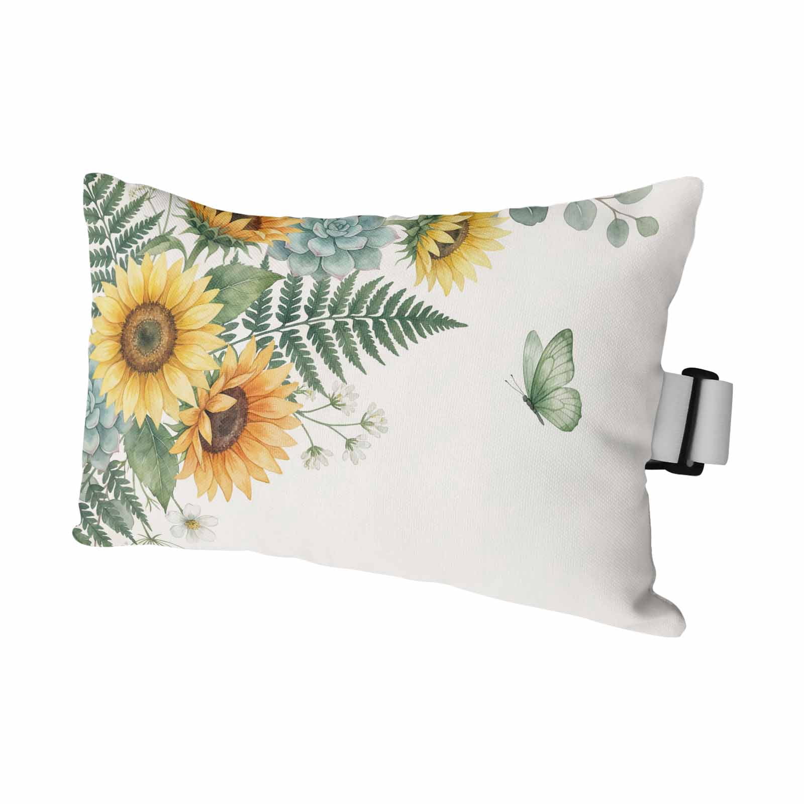 Chaise Lounge Headrest Pillow 1 Pack, Spring Sunflower Waterproof Chair ...