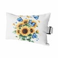 Chaise Lounge Headrest Pillow 1 Pack, Sunflower Butterfly Waterproof ...