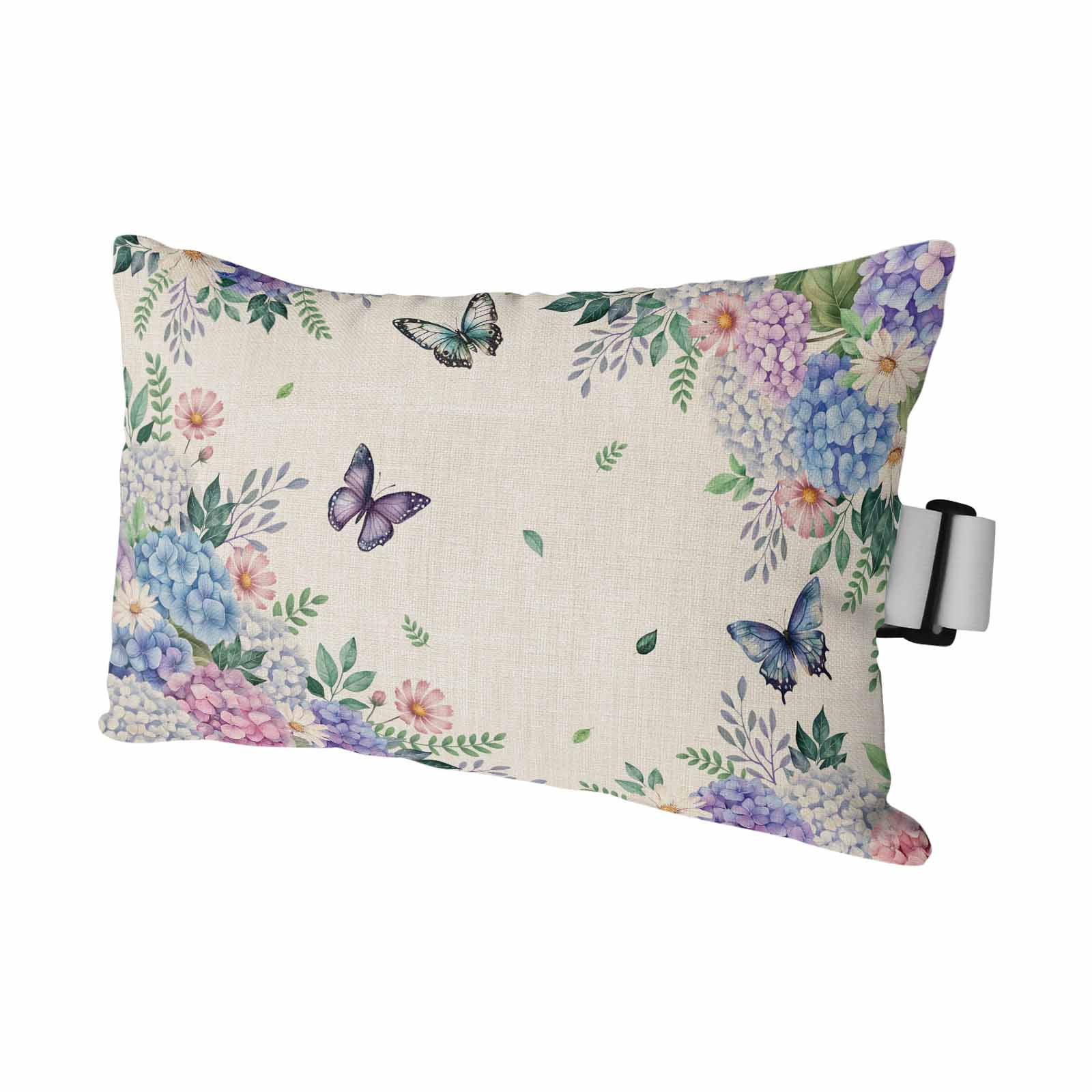 Chaise Lounge Headrest Pillow 1 Pack, Watercolor Flowers Waterproof ...
