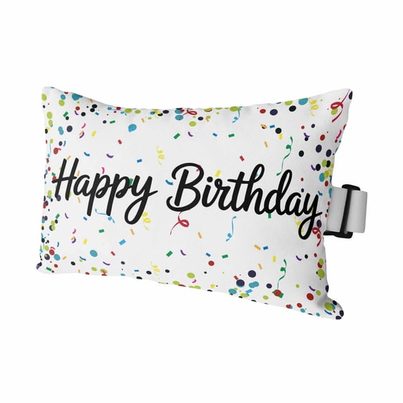 Chaise Lounge Headrest Pillow 1 Pack, White Birthday Waterproof Chair ...