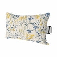 Chaise Lounge Headrest Pillow 1 Pack, Yellow Blue Flowers Waterproof ...