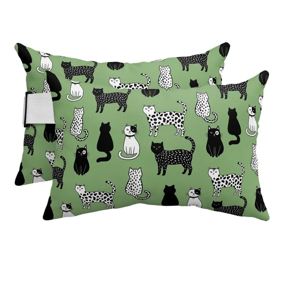 Chaise Lounge Headrest Pillow 2 Pack, Cat Animal Waterproof Chair ...