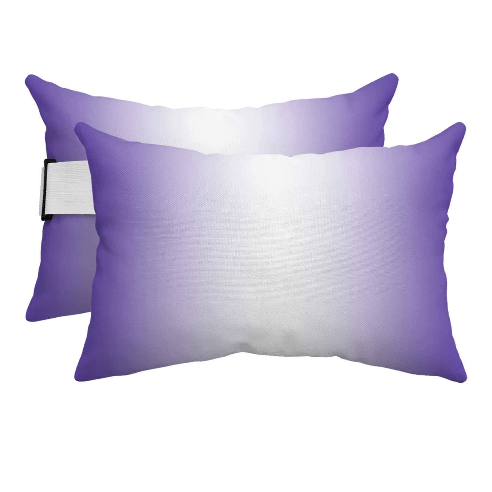 Chaise Lounge Headrest Pillow 2 Pack, Purple Ombre Waterproof Chair ...