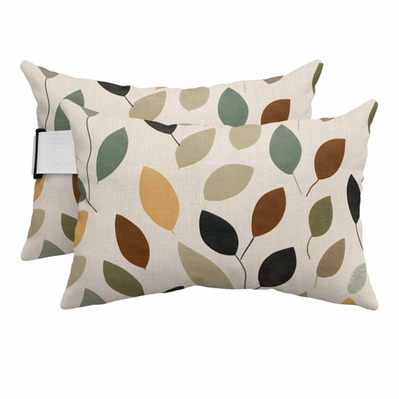 Chaise Lounge Headrest Pillow 2 Pack, Spring Leaves Waterproof Chair ...