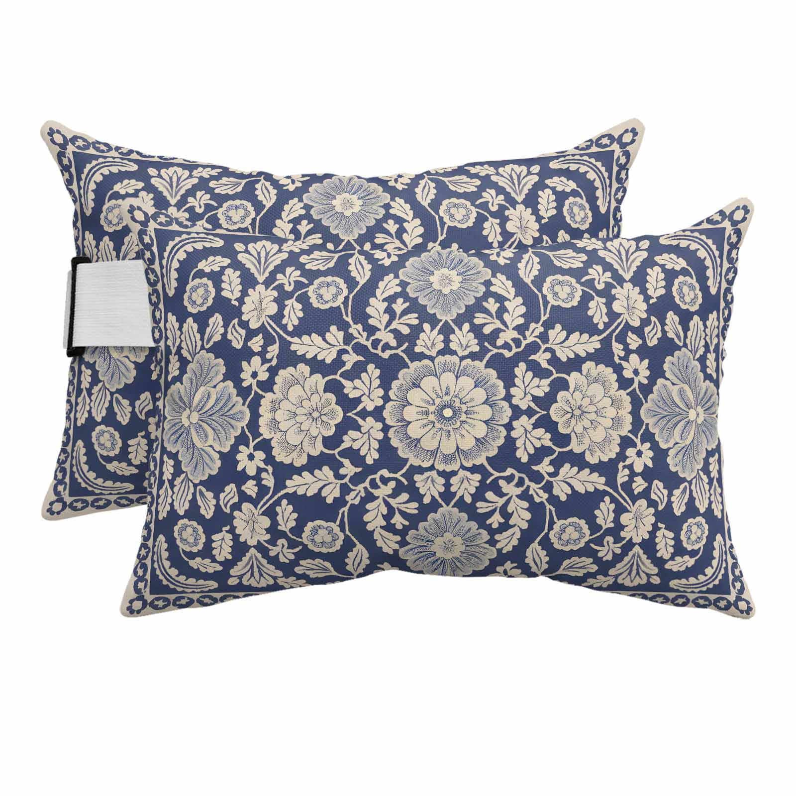Chaise Lounge Headrest Pillow 2 Pack, Vintage Boho Waterproof Chair ...
