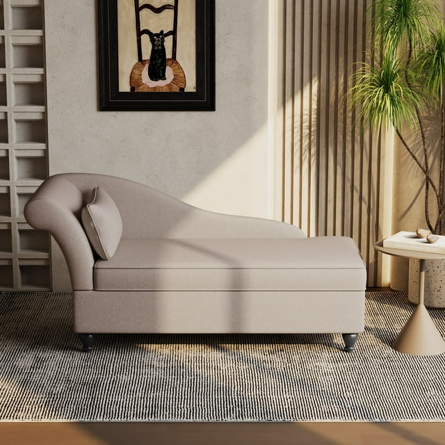 Chaise Lounge Sofa for Indoor, Office, Reading, Arms Furniture, Storage ...