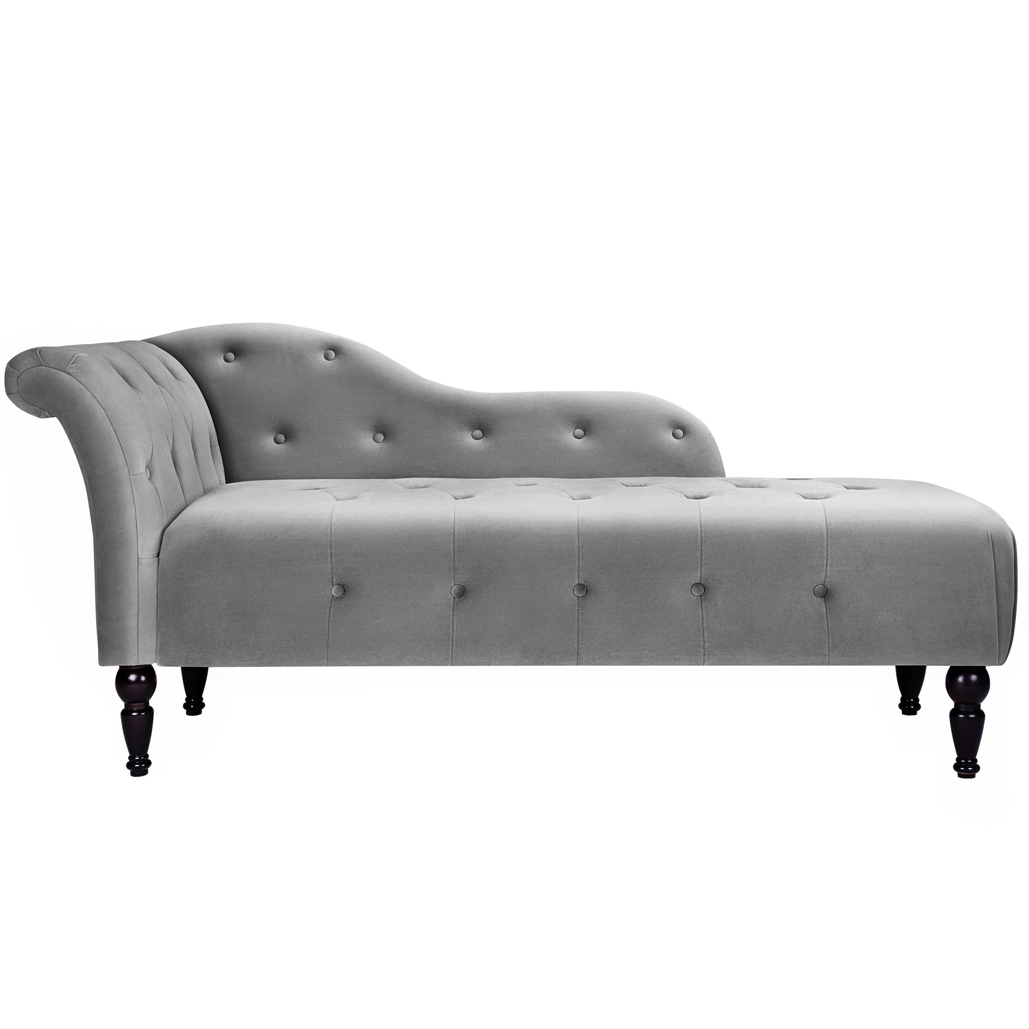Chaise Lounge Indoor,Velvet Lounge Chair,Chaise Lounge with Solid Wood ...