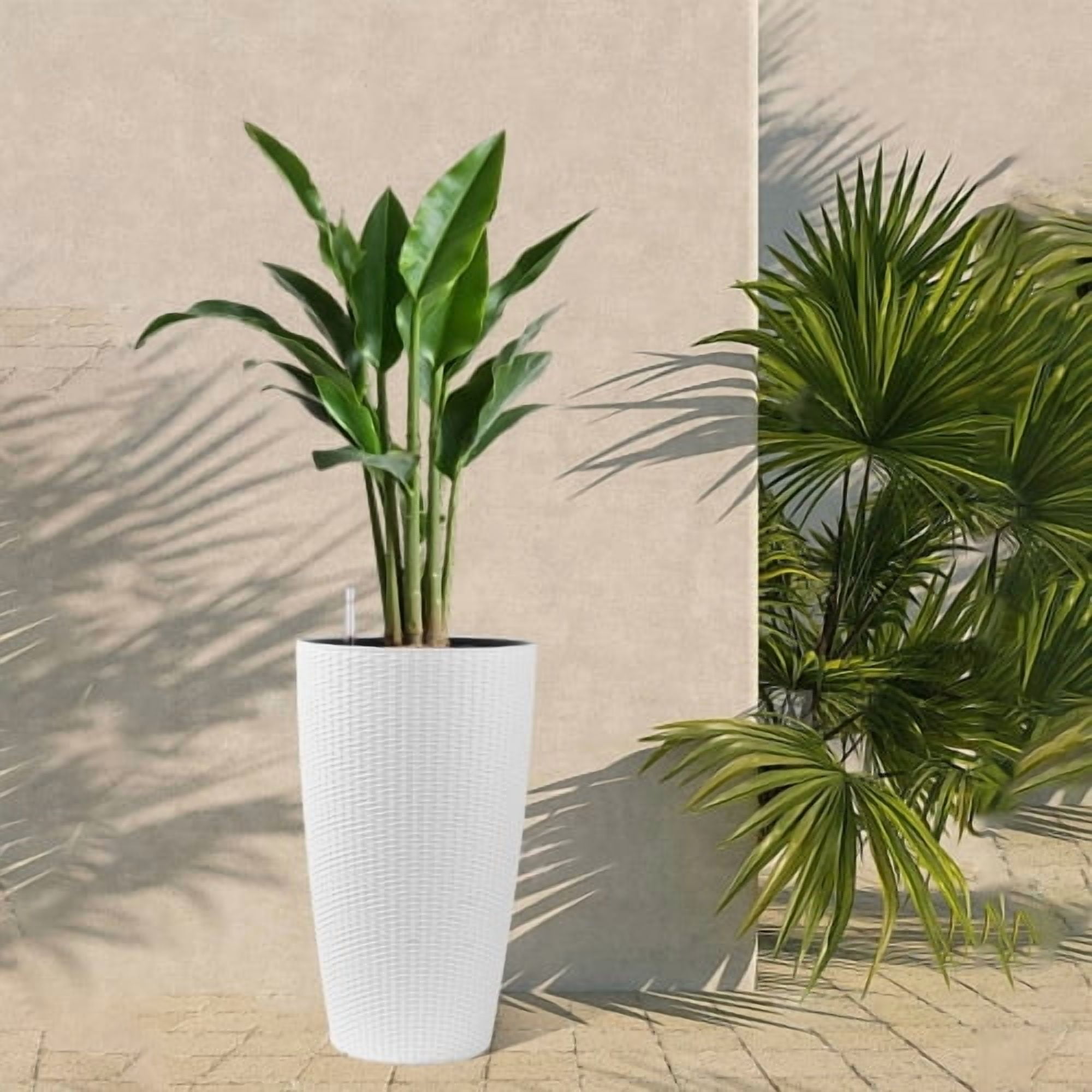 Chak’s Choice 22.7" Tall Planter Set of 2, Large Self Watering Pots for ...
