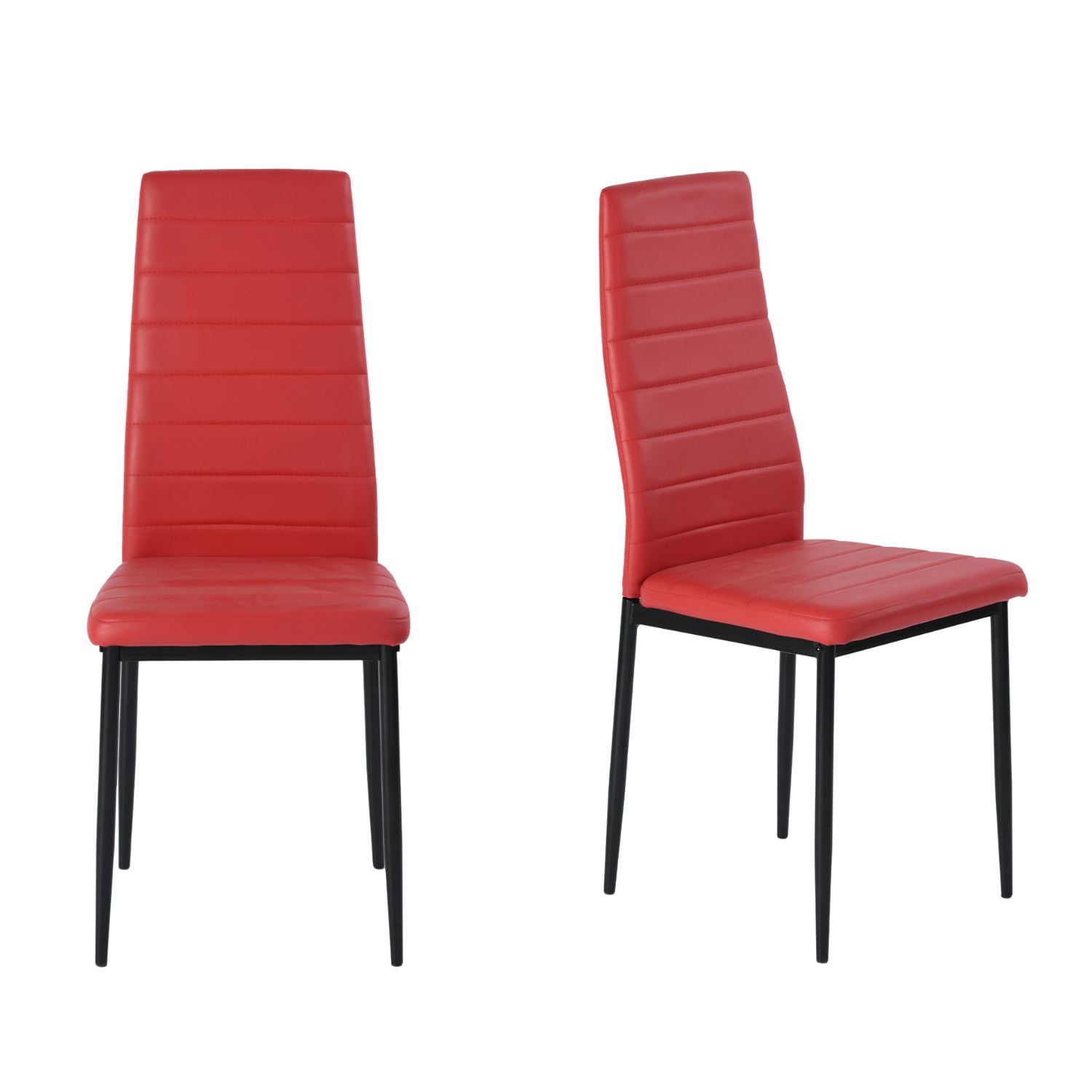 Chak’s Choice 4 Dining Chairs, Modern Dining Seating with Chrome Alloy ...