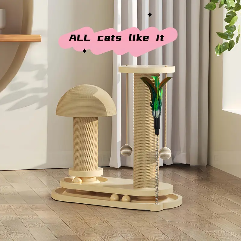 Chak’s Choice Cat Scratching Post, Sisal, Interactive Furniture Toys ...
