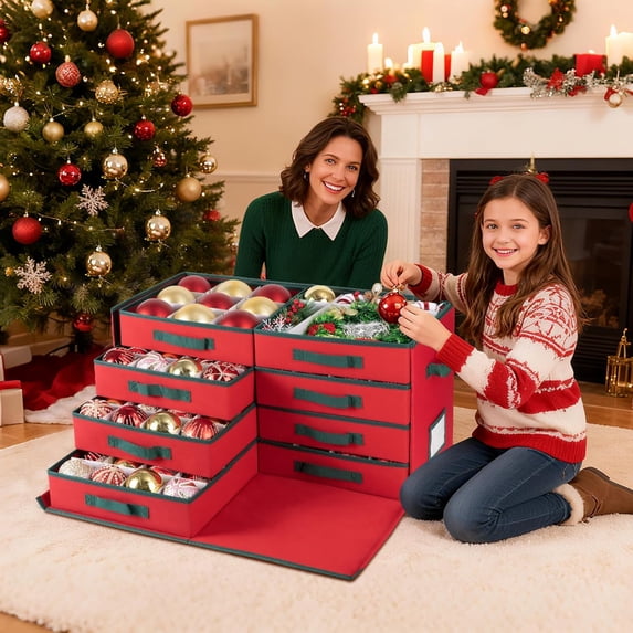 Chak’s Choice Decorative Storage Box with Adjustable Dividers, Side ...