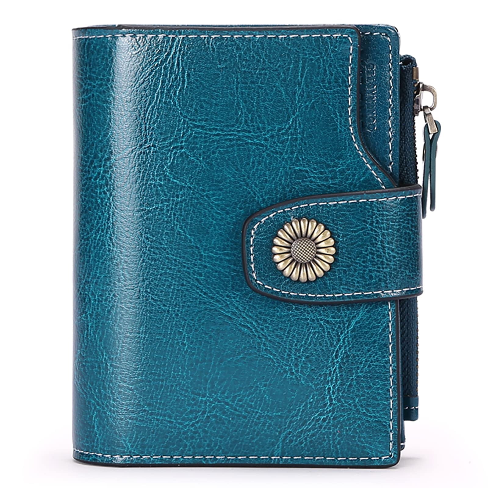 Chak’s Choice Small Wallet for Women, Genuine Leather Bifold Card ...