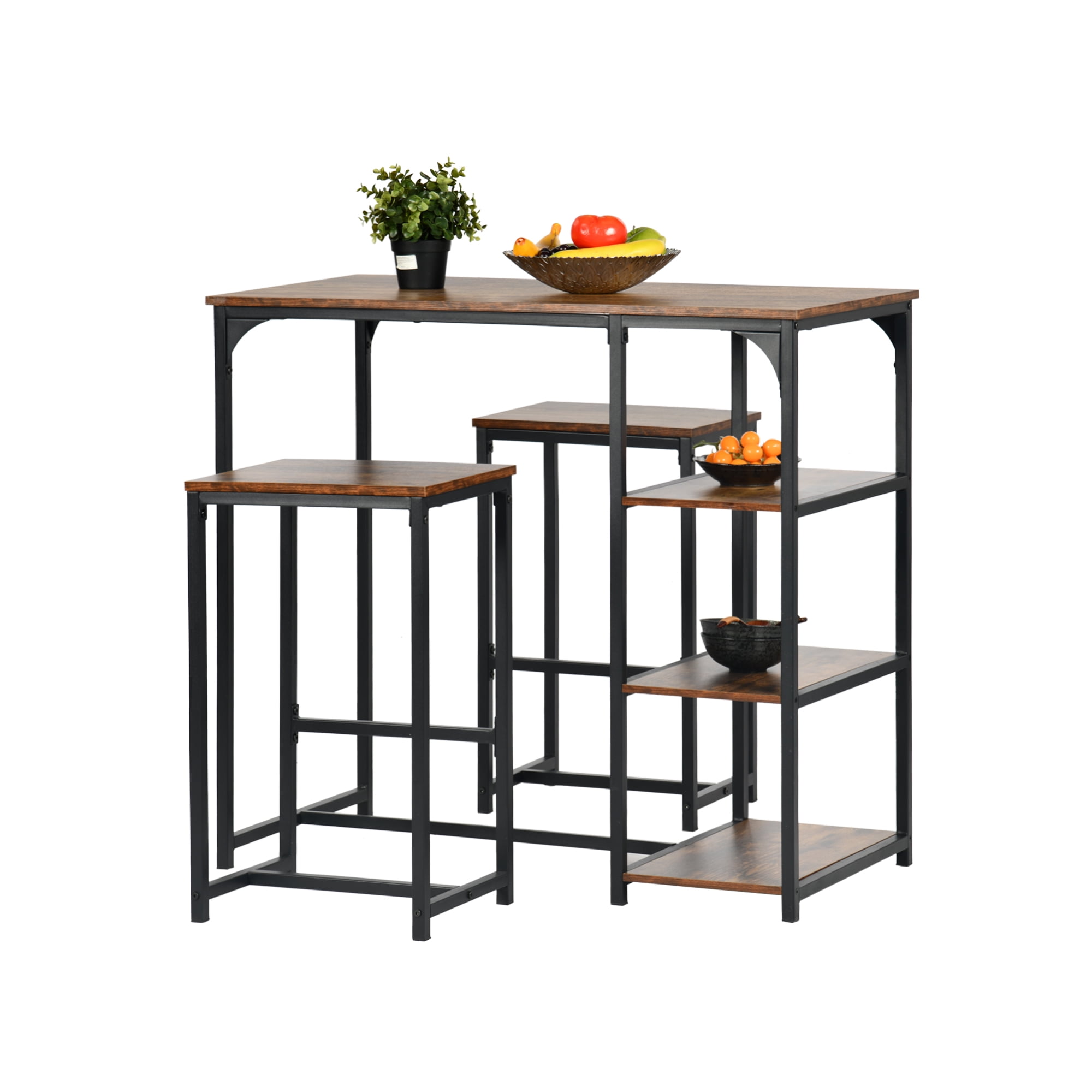 Chak’s Choice Two-Person Dining Set, Bar-Height Kitchen Table and Chair ...