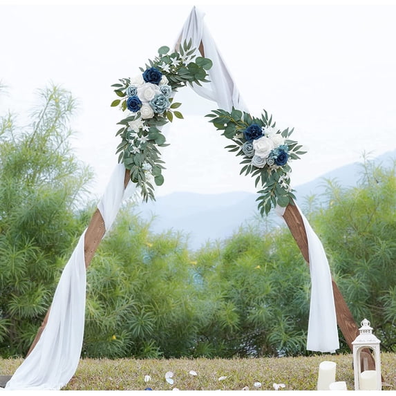 Chak’s Choice Wedding Arch Flowers , Artificial Dusty Blue Flowers ...