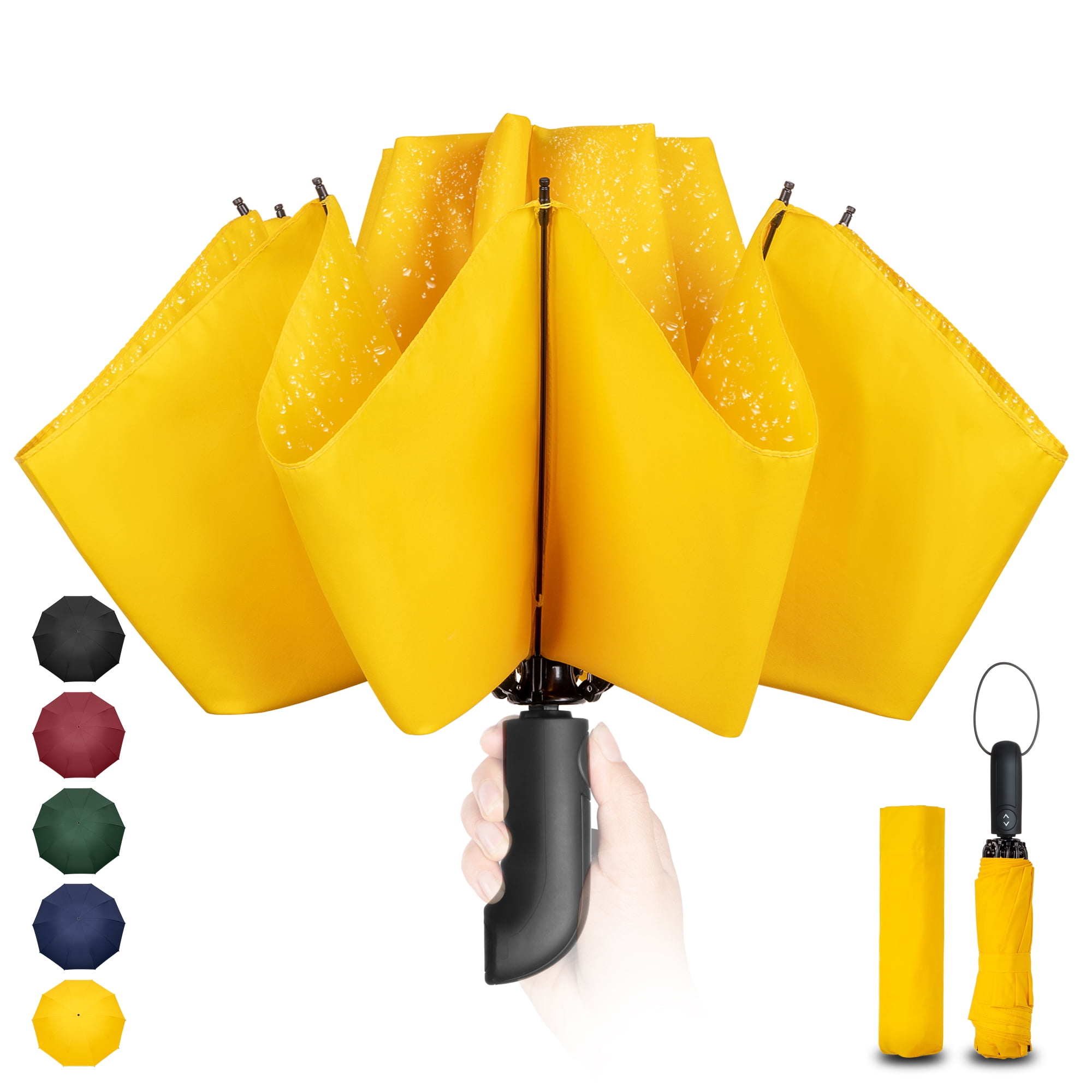 "Chakipee Mini Travel Portable Automatic Folding Umbrella, Windproof ...