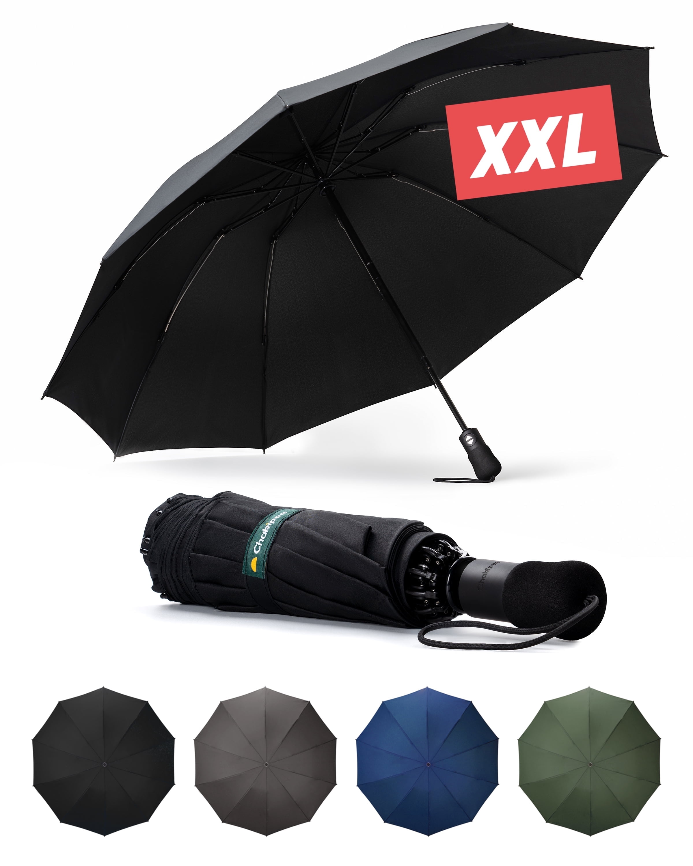 Chakipee Inverted Umbrella,Large Automatic Reverse Windproof Compact ...