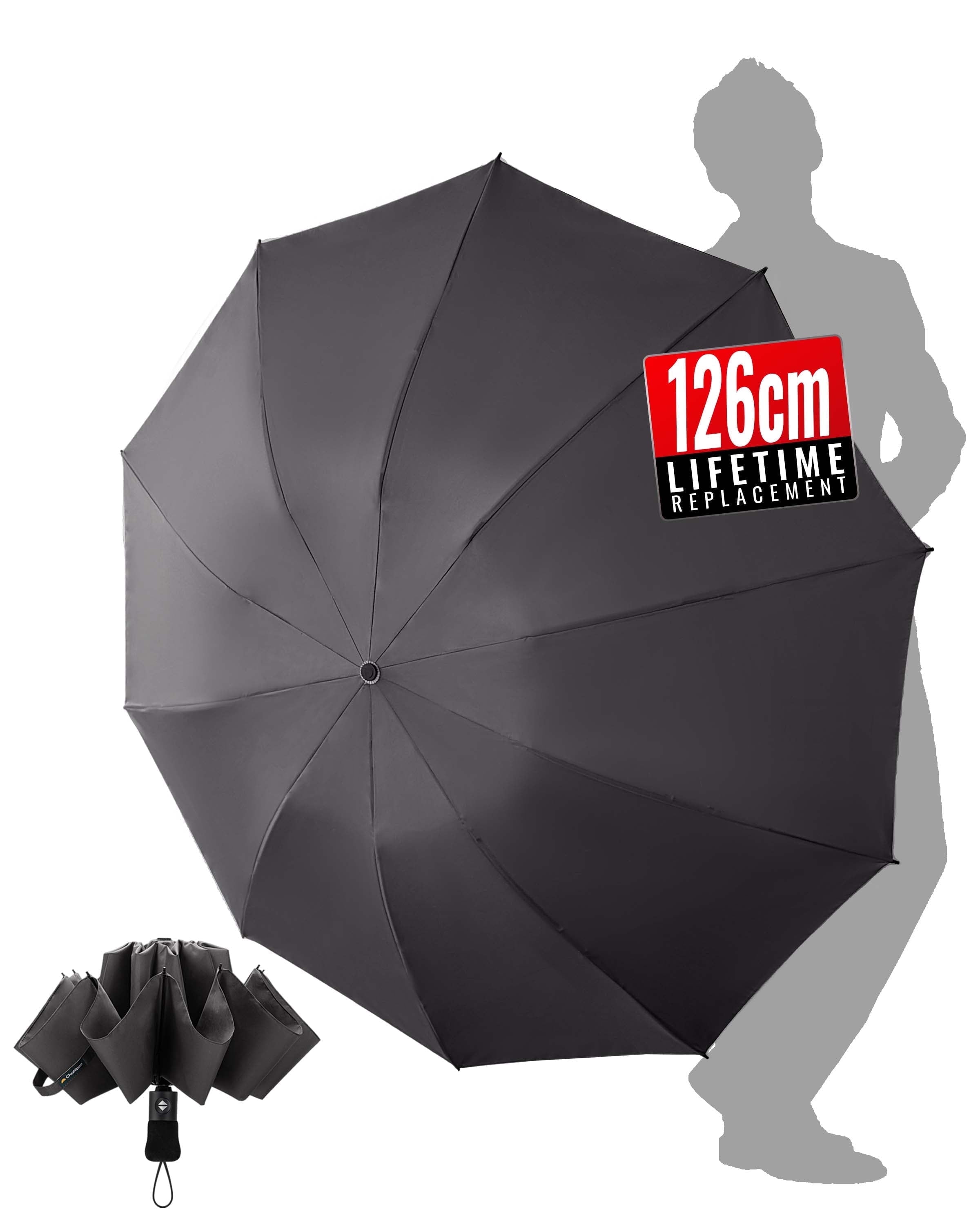 Chakipee Inverted Umbrella,Large Automatic Reverse Windproof Compact ...