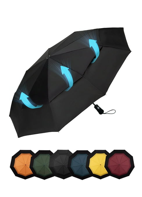 Mr. Pen- Windproof Travel Umbrella, Green, Automatic Umbrellas for Rain ...