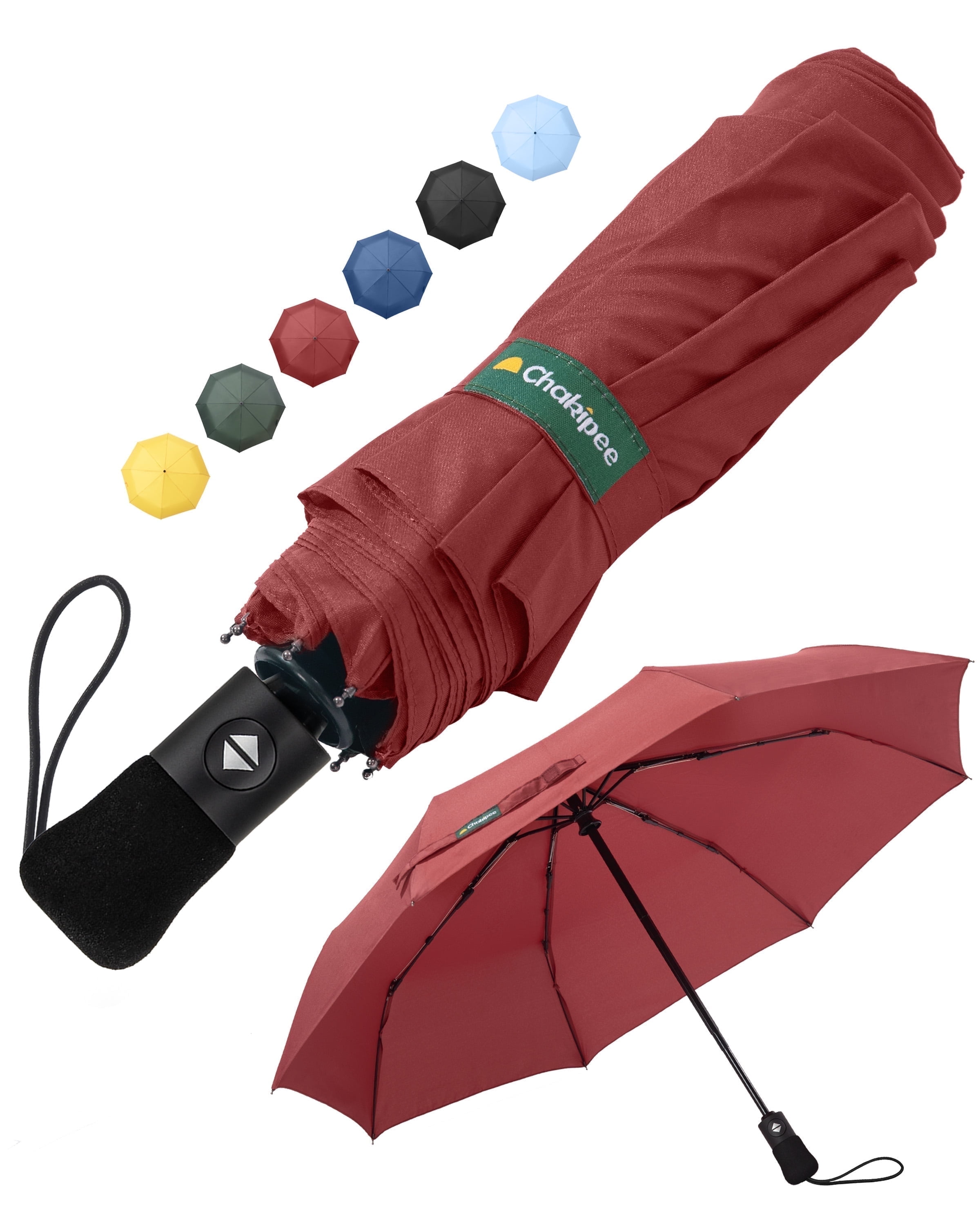 Chakipee Travel Compact Umbrella Windproof - Portable Automatic ...