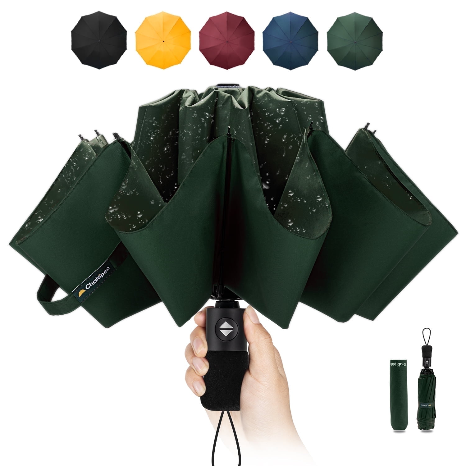 Conlun Travel Compact Windproof Automatic Inverted Folding Umbrella ...