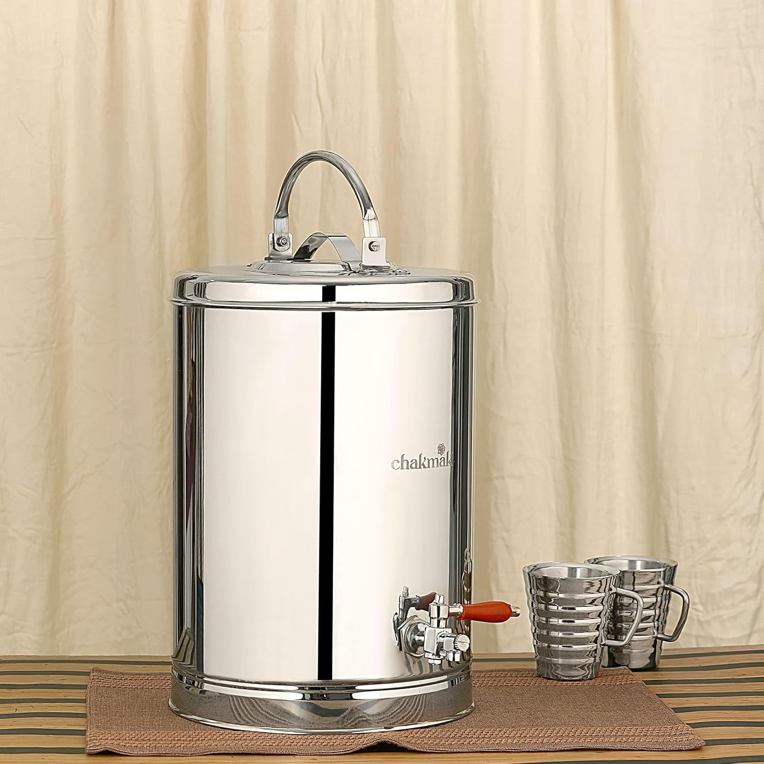Chakmak Darjeeling Tea Container Stainless Steel Tea Container with Tap ...
