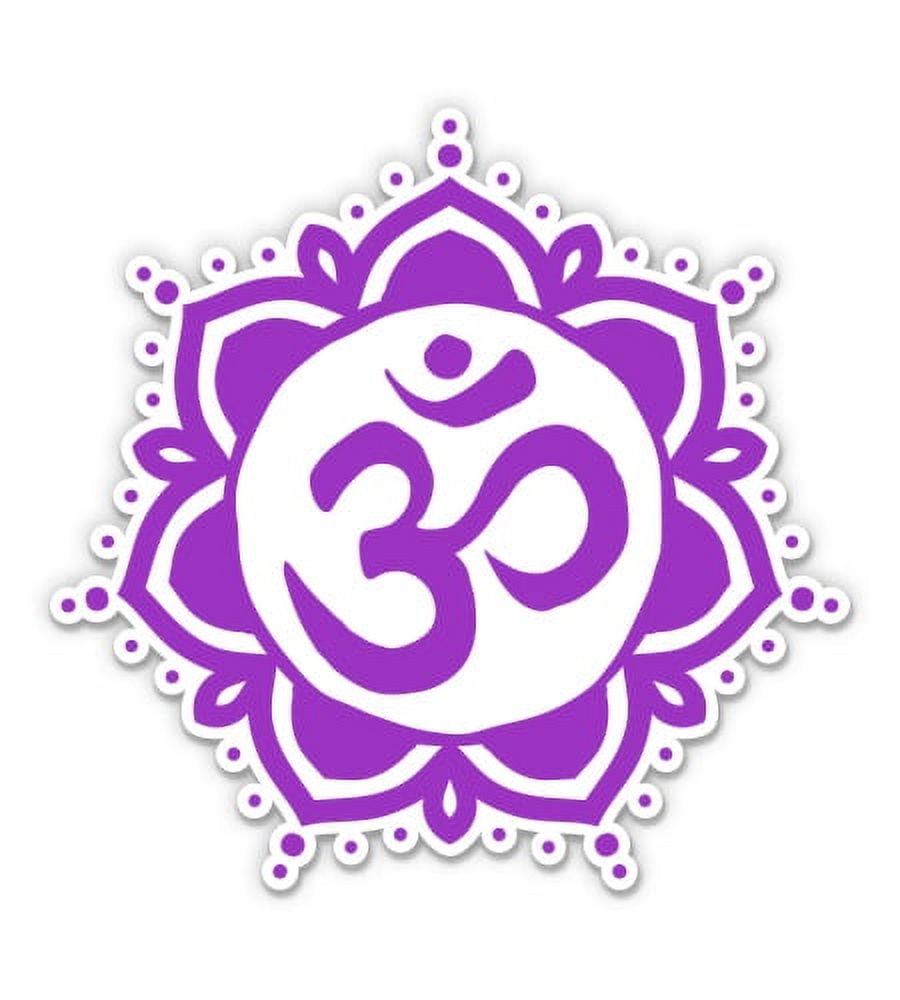 Chakra 7 Sahasrara - 5" Vinyl Sticker - For Car Laptop I-Pad ...