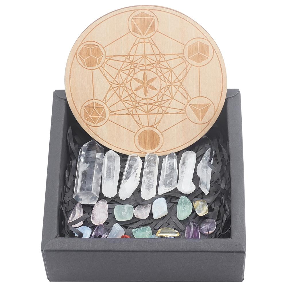 Chakra Beginners Kit Meditation Gemstones Healing Stones with Natural ...