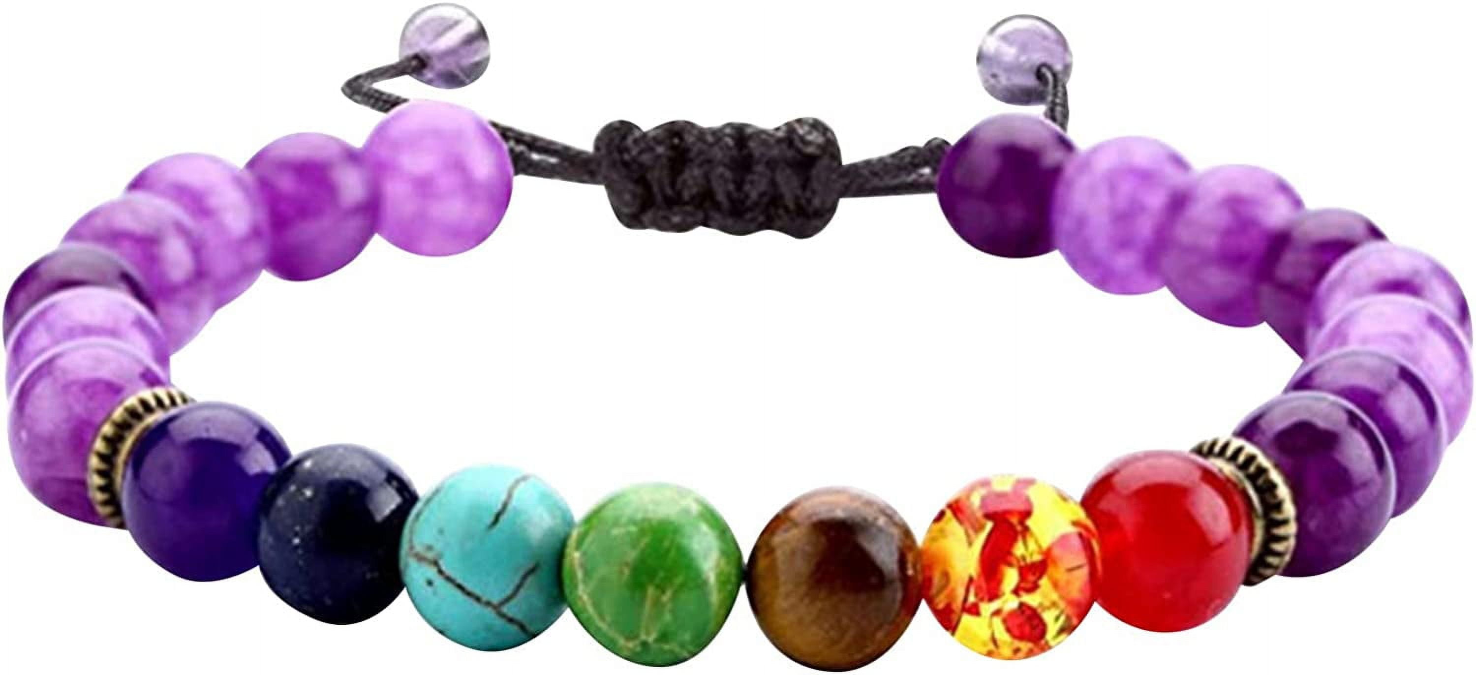 Chakra Bracelets for Women Natural Volcanic Stone 1Pcs 7 Chakras ...