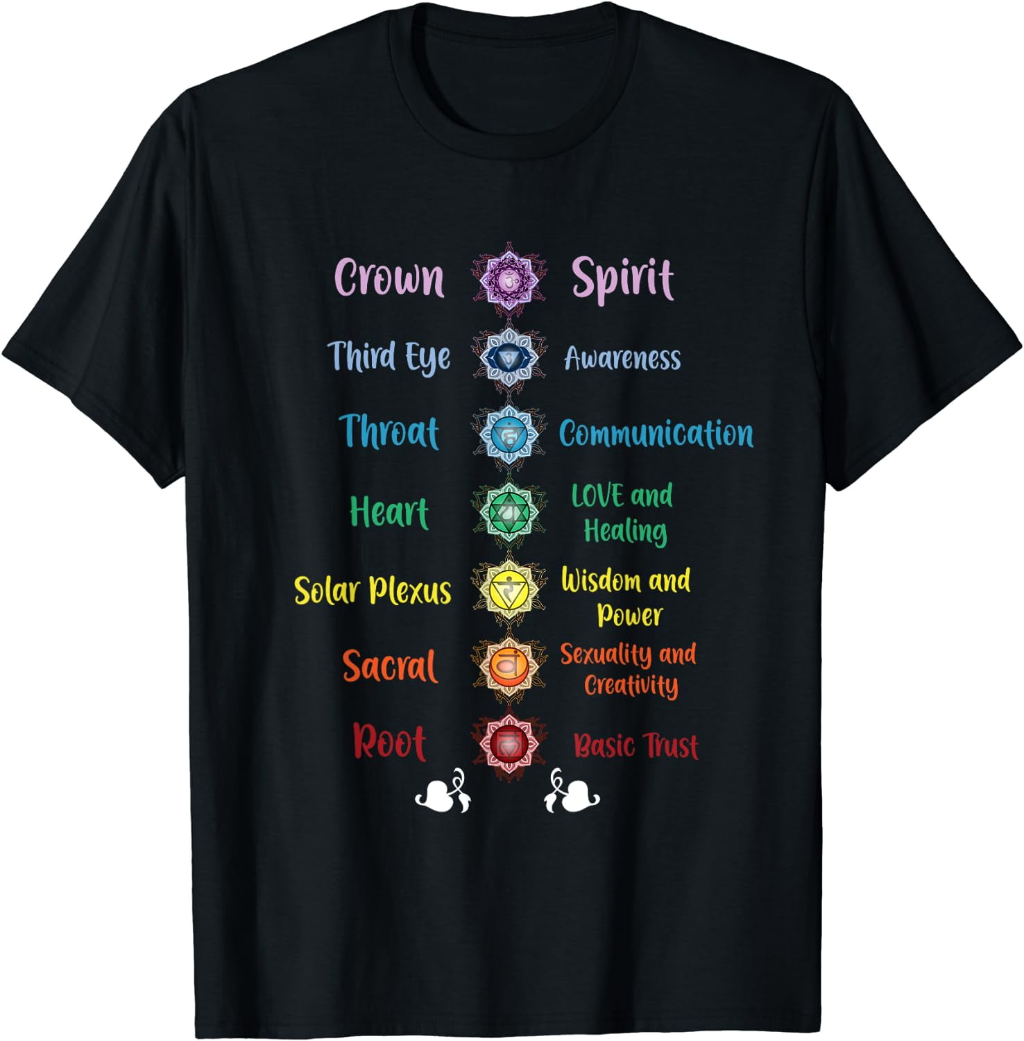 Chakra Energy Spirit Soul Spiritual Health Healing T-Shirt - Walmart.com