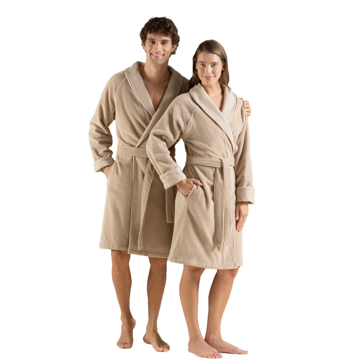 Chakra Eva Soft 100% Cotton Unisex Bathrobe - Highly Water Absorbent ...