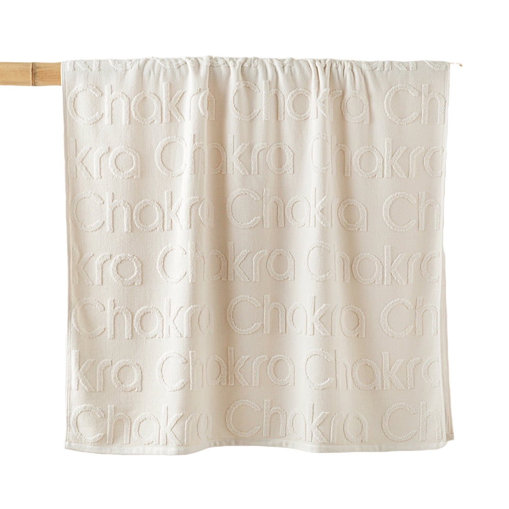 Chakra Logo 60% Cotton 40% Bamboo Beach Towel, Soft and Quick Drying ...