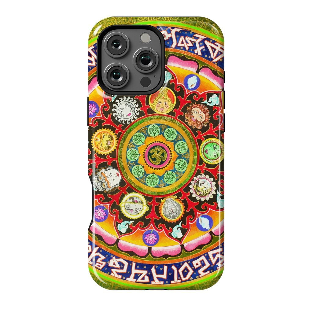 Chakra Mandala Yoga Phone Case for iPhone 16 15 14 13 12 11 Pro Max ...