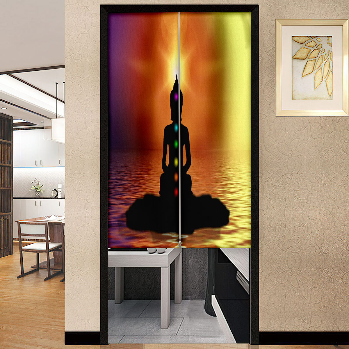 Chakra Meditation Mandala Door Curtain Chinese Panel Japanese Style ...