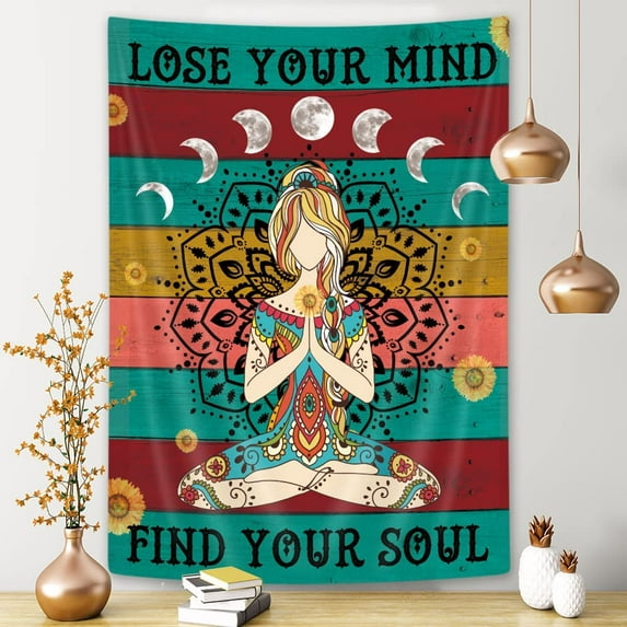Chakra Meditation Wall Hanging Tapestry Spiritual Boho Psychedelic ...