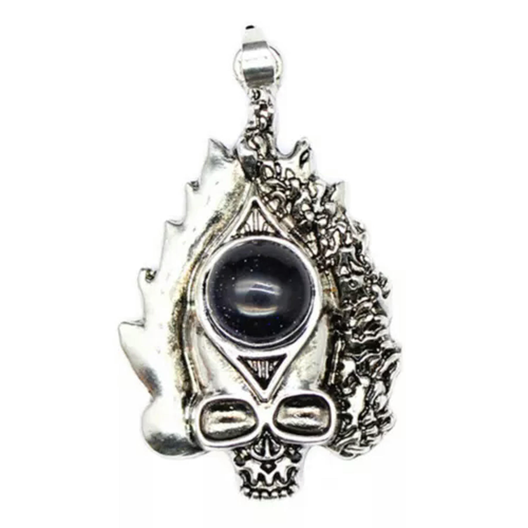 Chakra Natural Crystal Skull Head Skeleton Pendant Stone Bead Gift ...