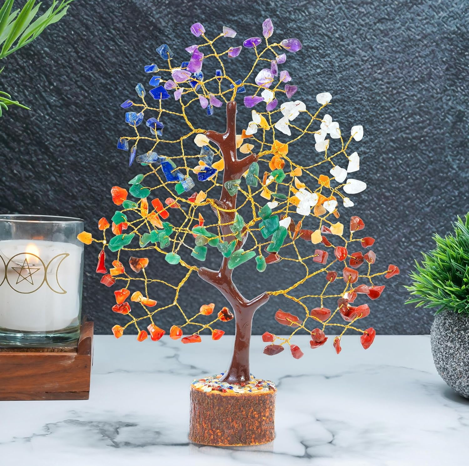 Chakra Tree, Crystal Tree for Positive Energy - Crystals & Healing ...