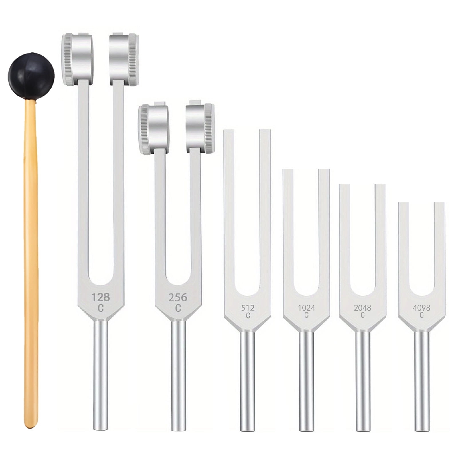 Chakra Tuning Forks for Healing, 7-Piece Tuning Fork Set with High-Precision Frequencies ...