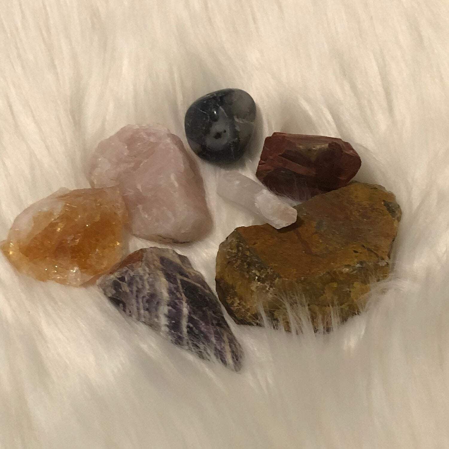 Chakras healing stones for beginners | Seven chakras crystal set ...